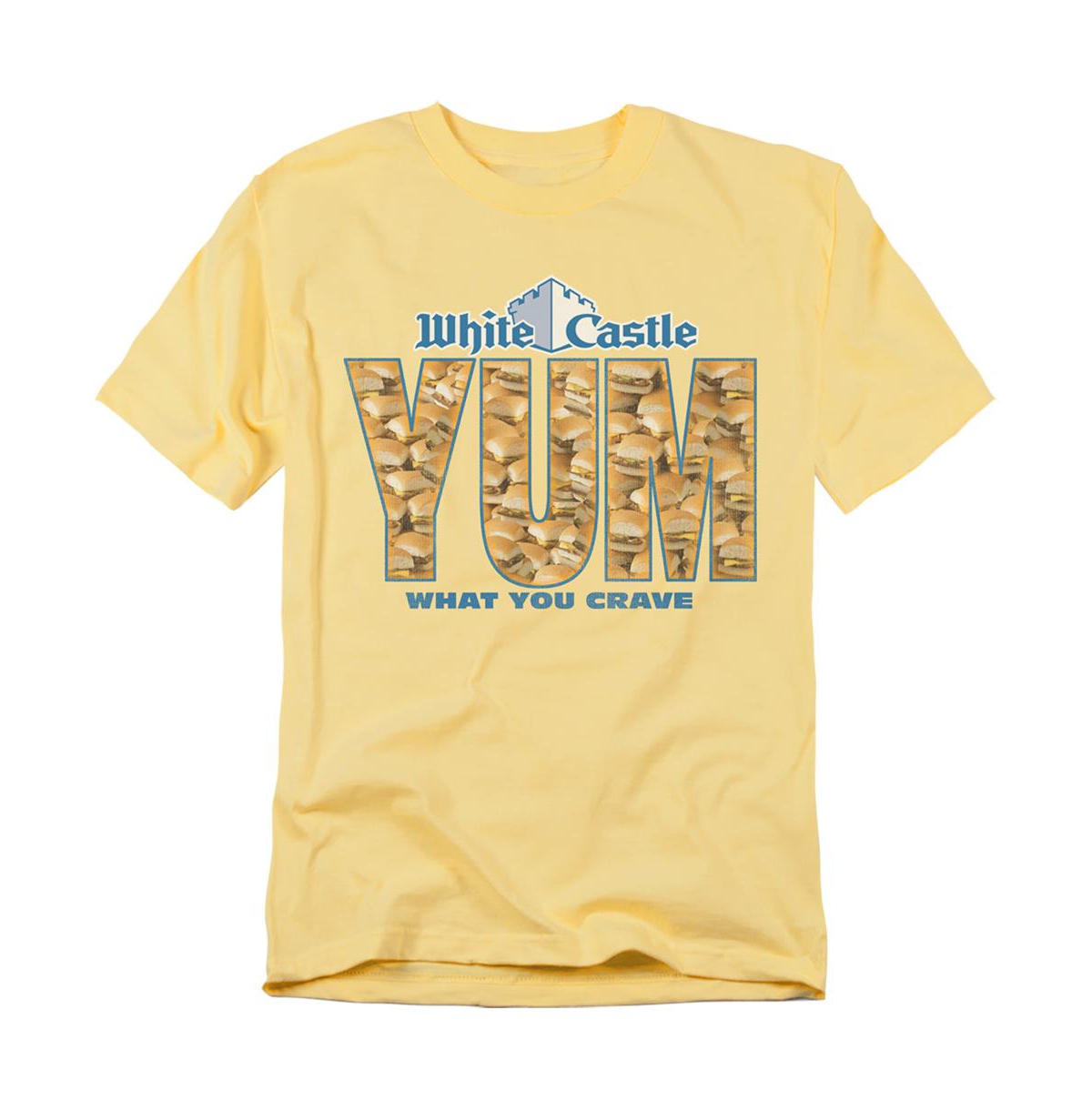 Click here for Logovision Mens White Castle Yum T-Shirt - Banana prices