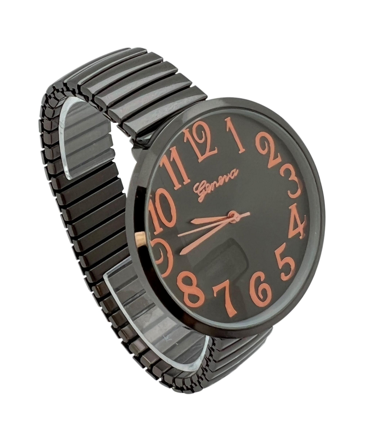 Gunmetal Big Face Fun Colors Women Watch - Gunmetal