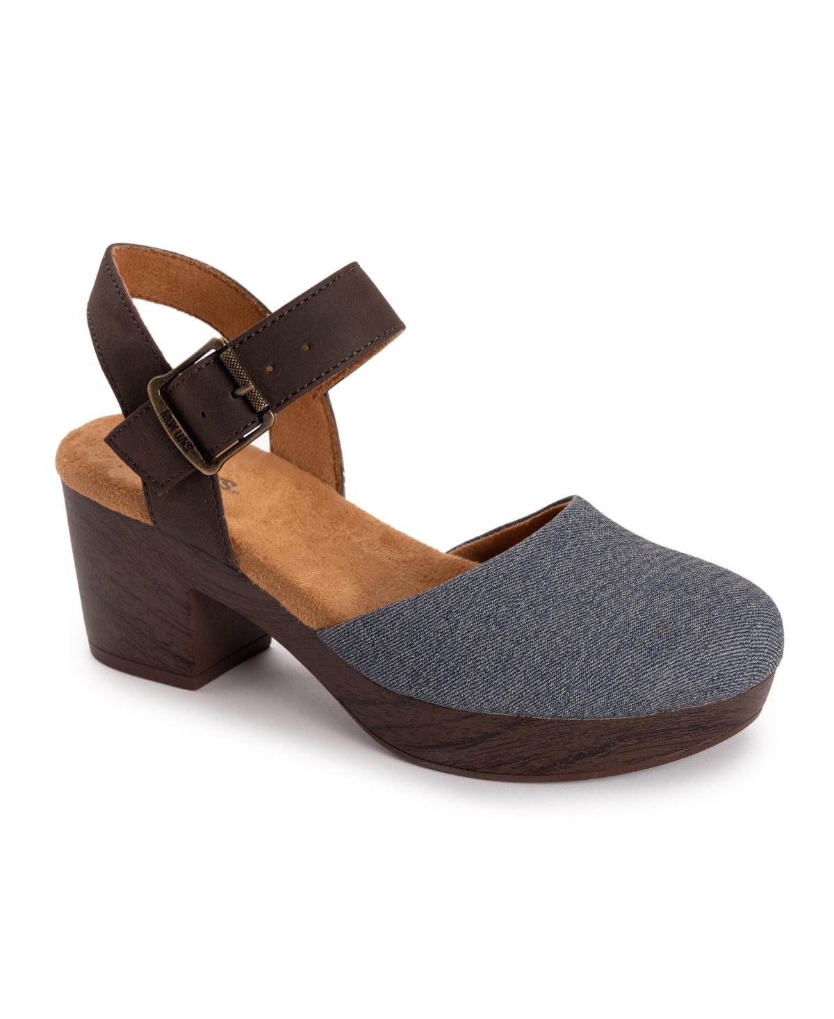 Click here for Muk Luks Womens Merritt Closed Toe Quarter Strap S... prices