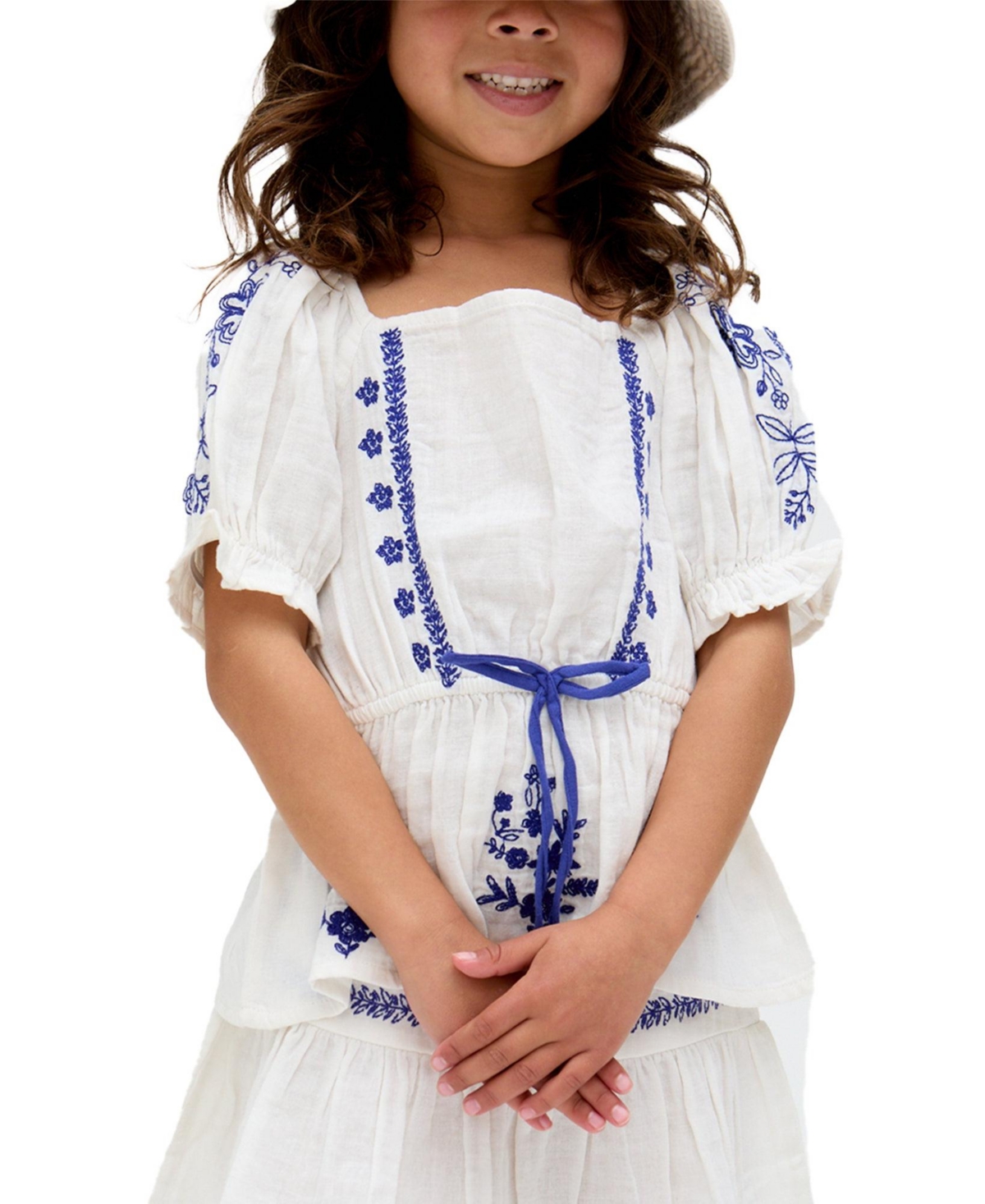 Click here for Raffya Kids Little Girls Raffya Ally Peplum Embroi... prices