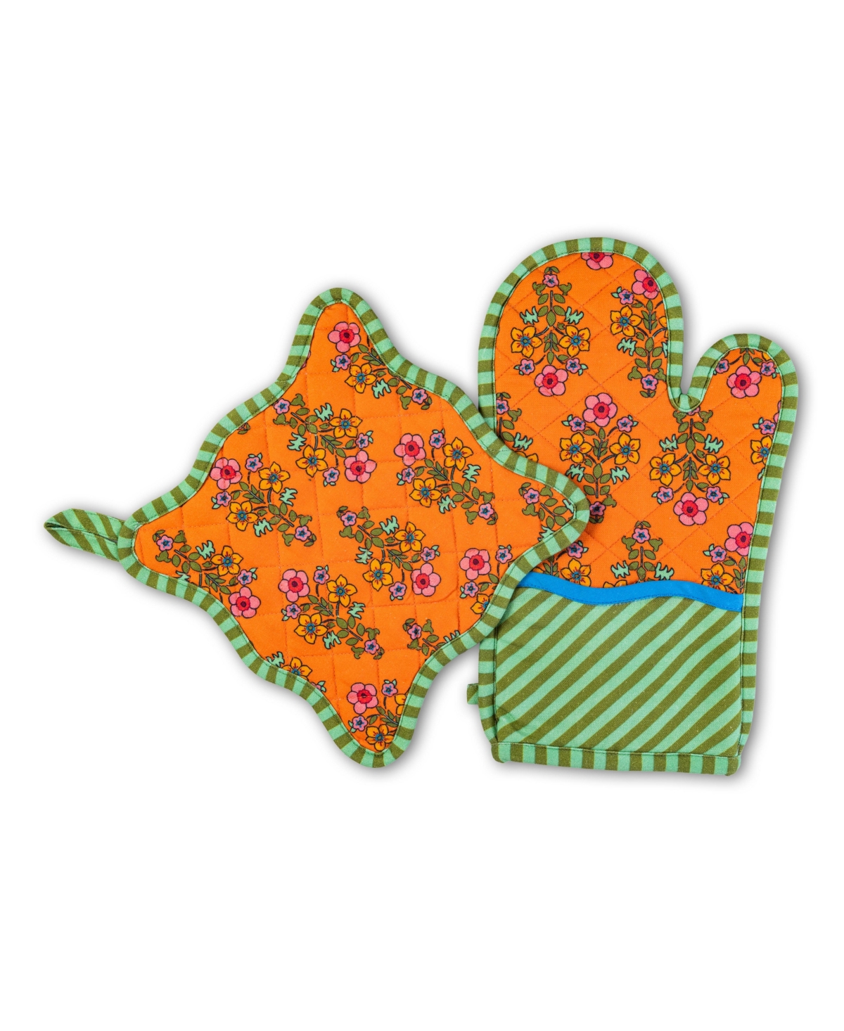 Click here for Furbish Pot Holder & Oven Mitt - Orange prices