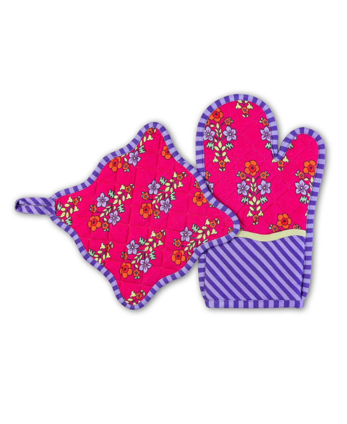 Click here for Furbish Pot Holder & Oven Mitt - Fuchsia prices