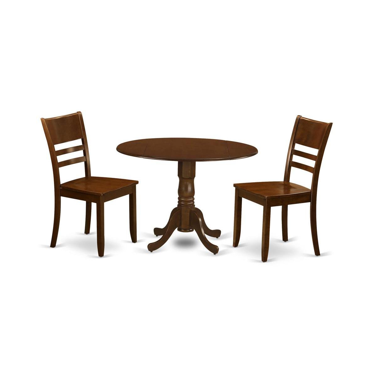 Click here for East West Furniture 3 Pc Kitchen Table with 2 drop... prices