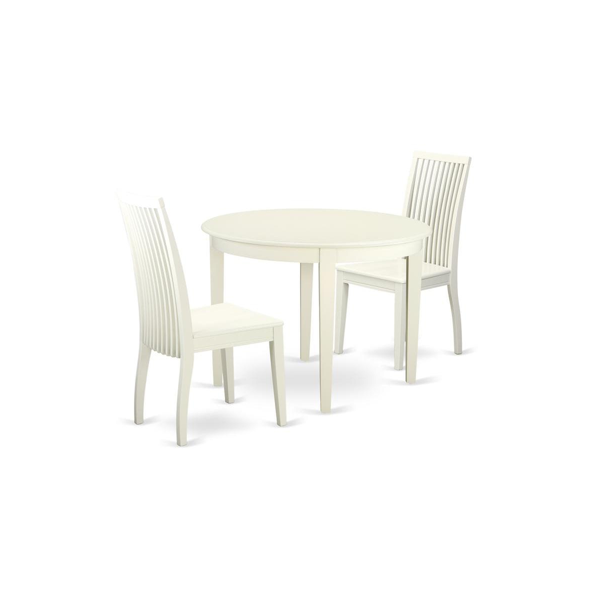 Click here for East West Furniture Dining Room Set Linen White -... prices