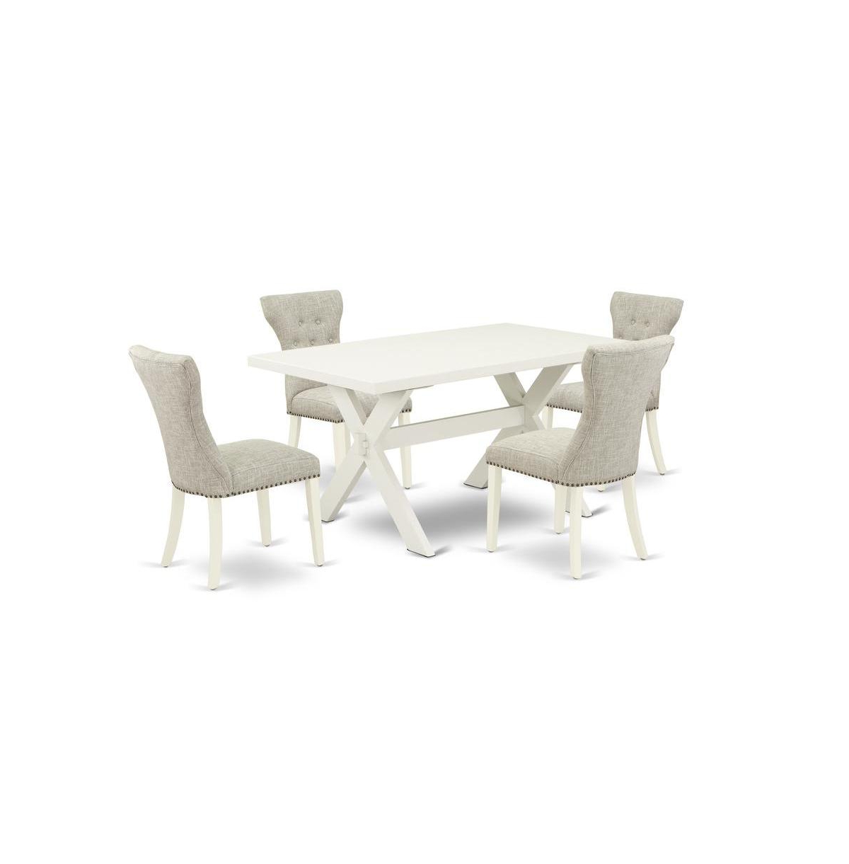 Click here for East West Furniture 5-Pc Dining room Set Included... prices