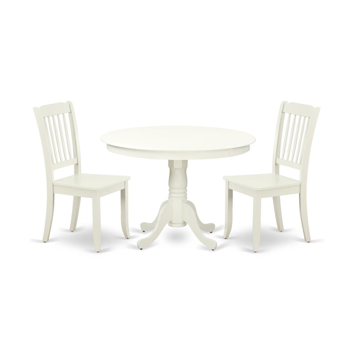 Click here for East West Furniture Dining Room Set Linen White -... prices