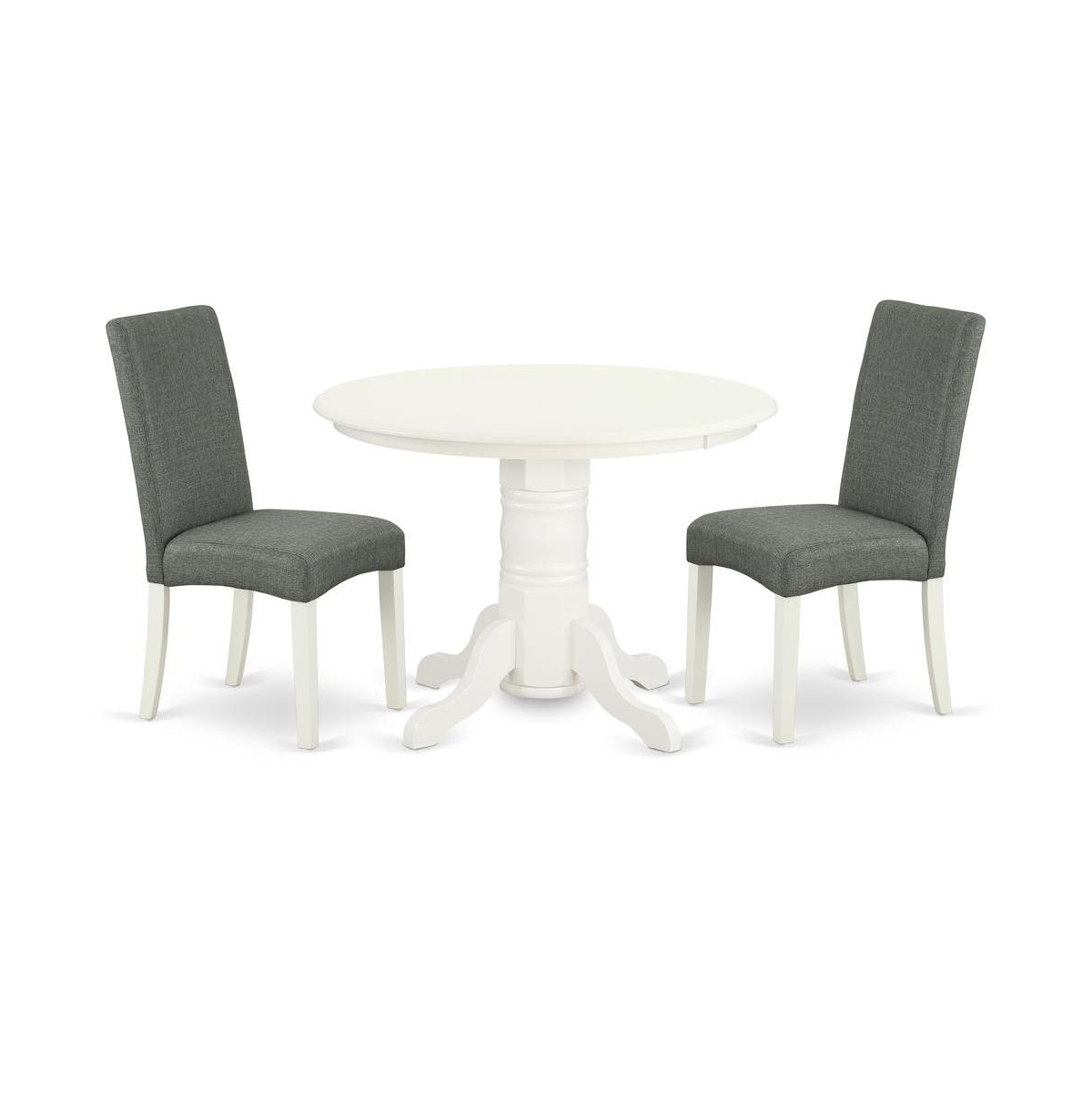 Click here for East West Furniture Dining Room Set Linen White -... prices