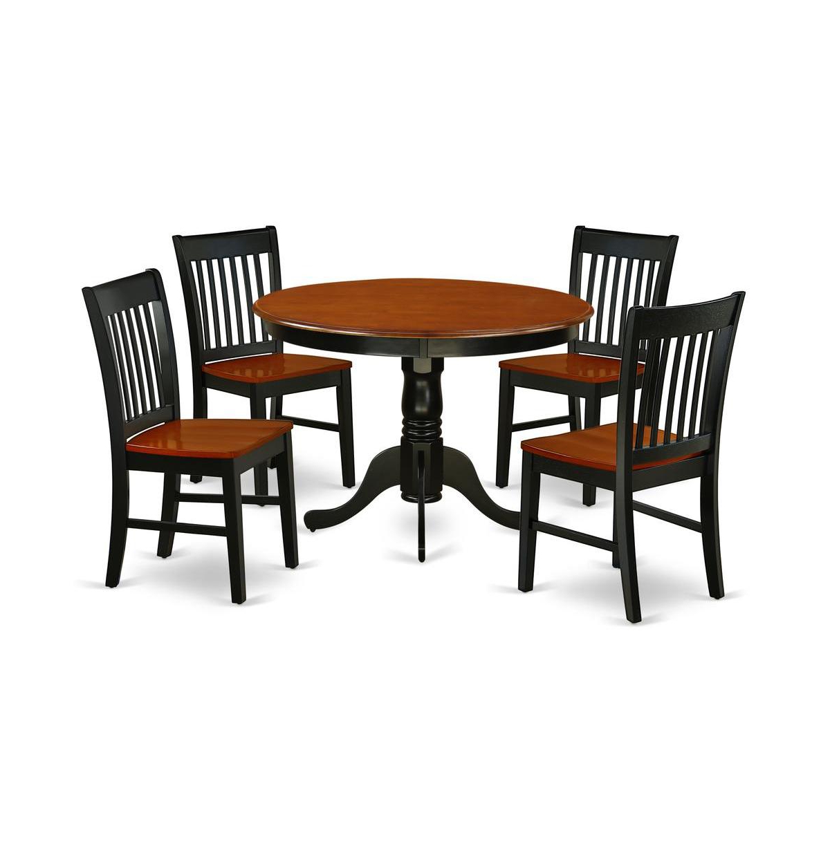 Click here for East West Furniture Dining Room Set Black & Cherry... prices