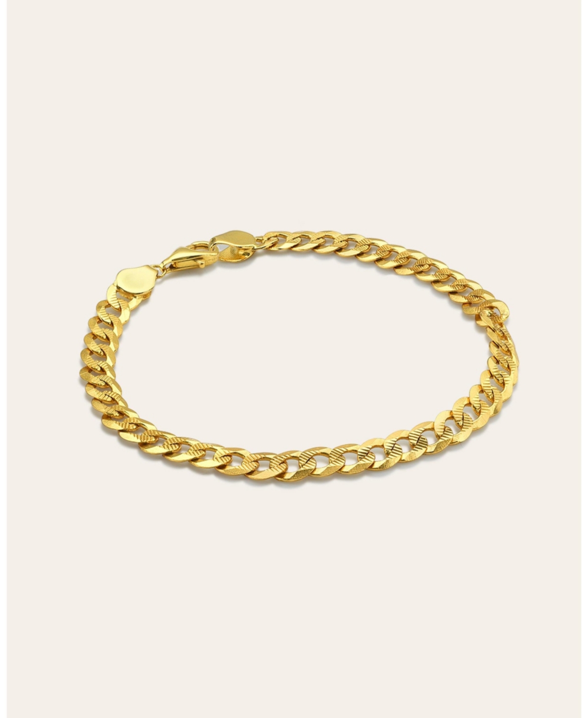 Click here for Zoe Lev Large Cuban Link Chain Bracelet - Yellow g... prices