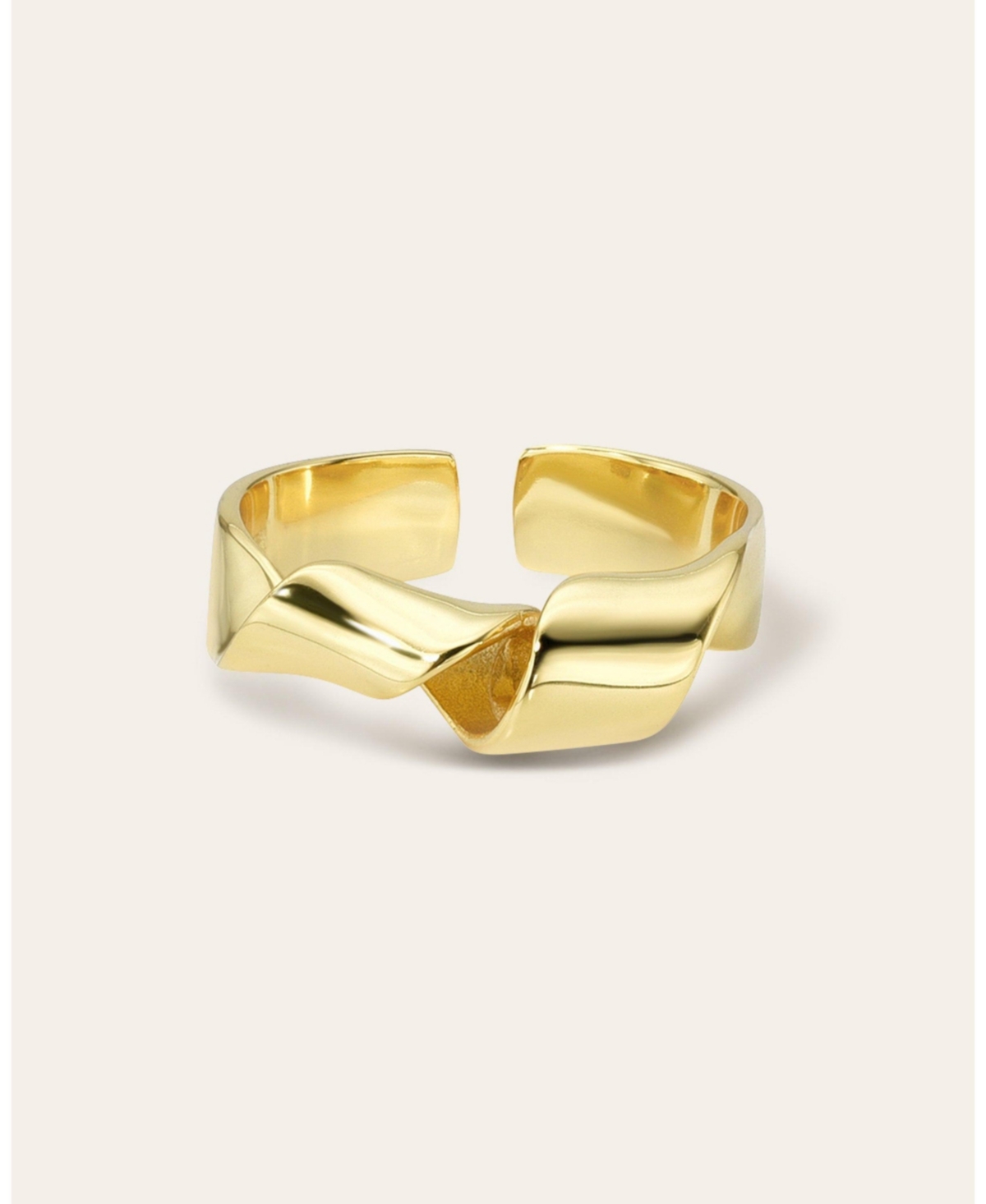 Click here for Zoe Lev Twist Ring - Yellow gold vermeil prices