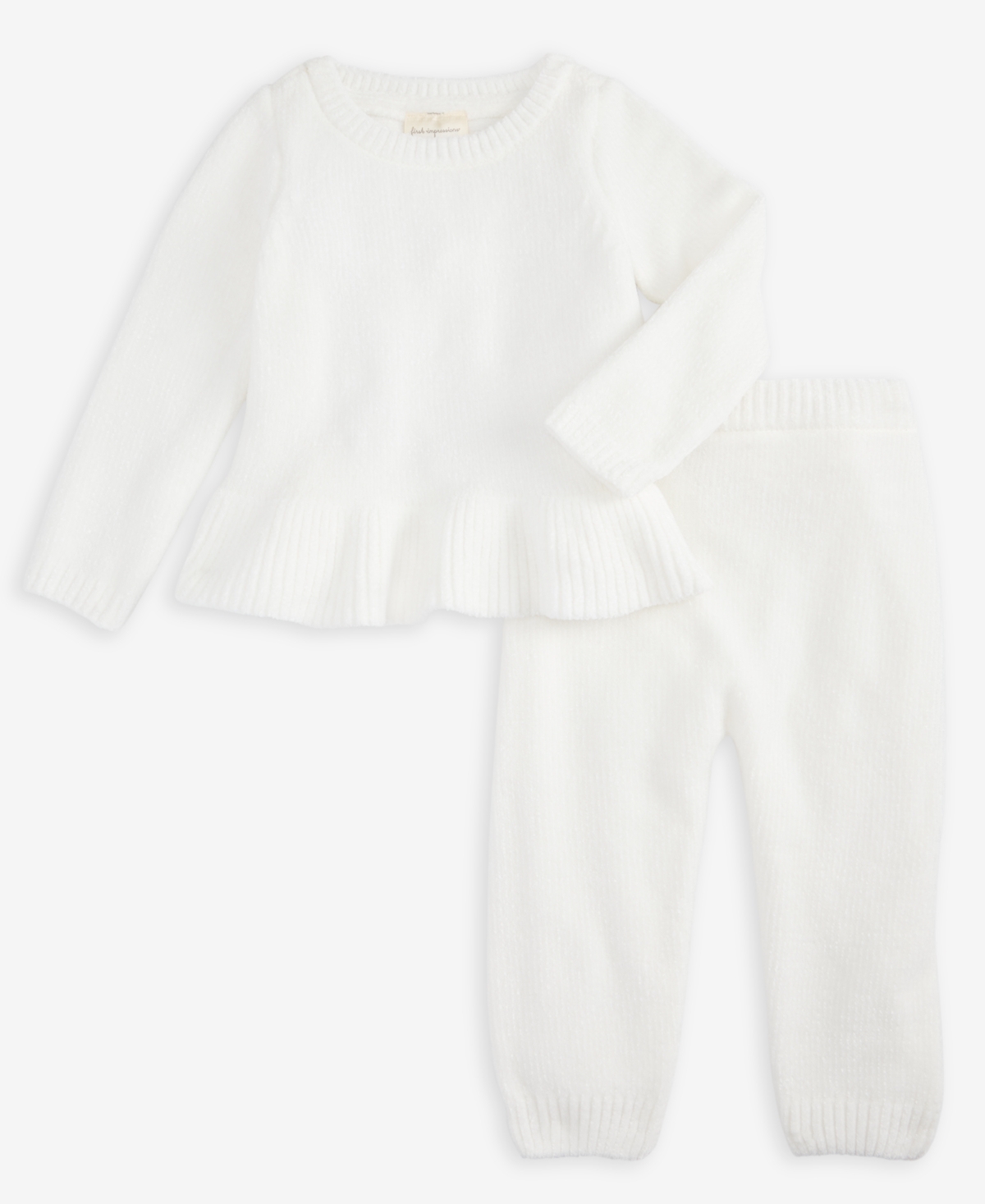 Click here for First Impressions Baby Girls Chenille Top & Pants... prices