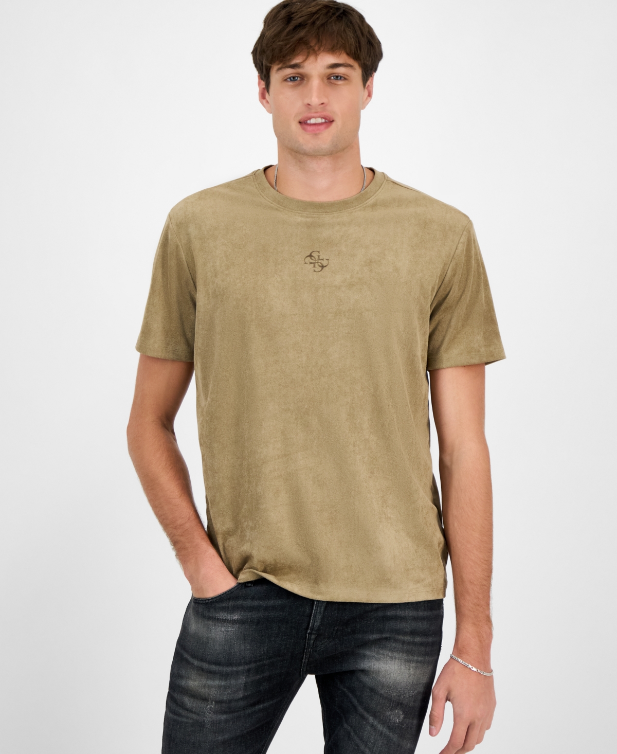 Click here for Guess Mens Garrett Quatro Q Short Sleeve T-Shirt -... prices