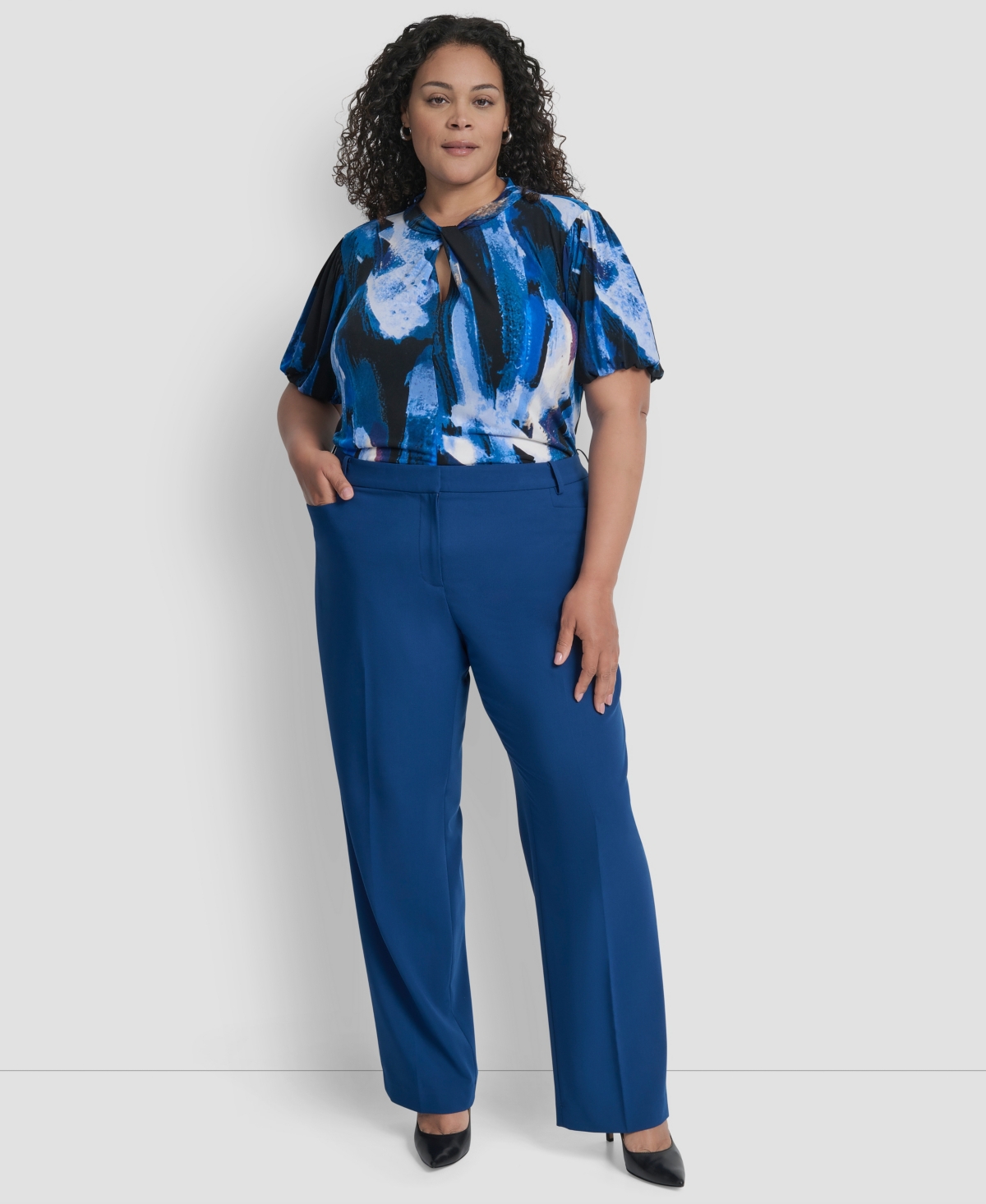 Click here for Dkny Plus Size Modern-Fit Straight-Leg Pants - Cad... prices