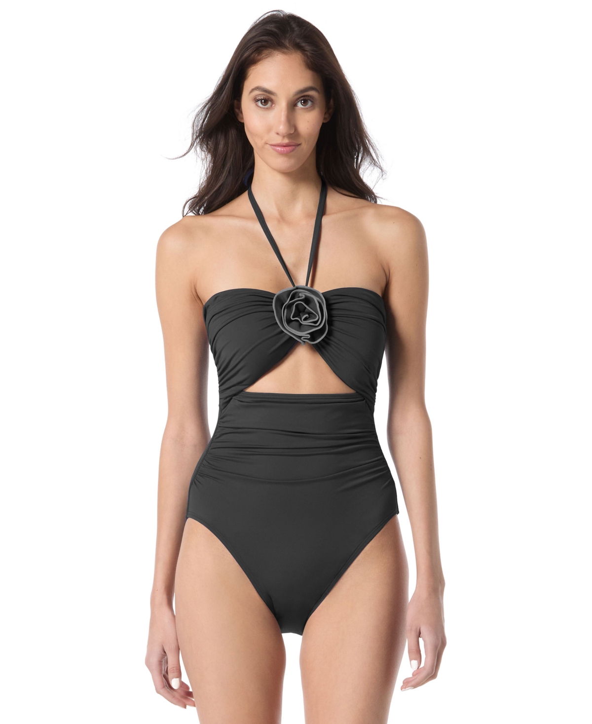 Click here for Kate Spade Womens Rosette Bandeau One-Piece Swimsu... prices