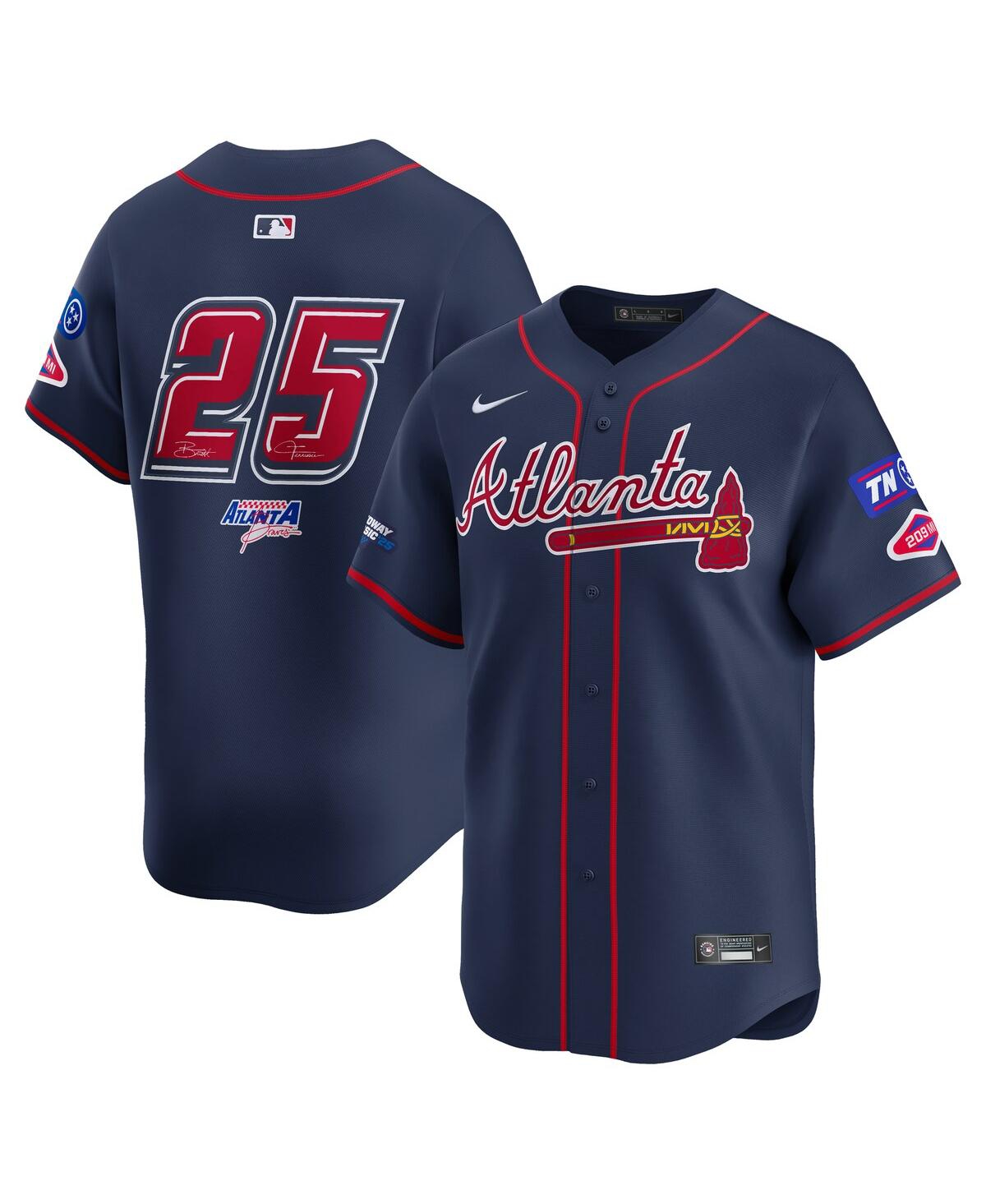 Click here for Nike Mens 25 Navy Atlanta Braves 2025 Mlb Speedway... prices