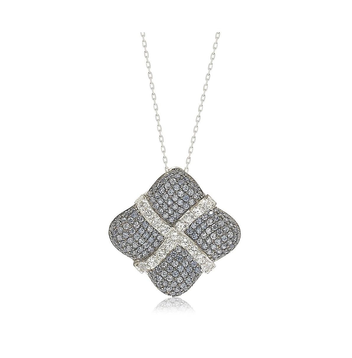 Click here for Suzy Levian Sterling Silver Sapphire & Created Whi... prices
