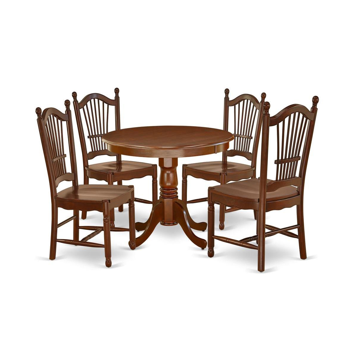 Click here for East West Furniture Dining Room Set Mahogany - Mah... prices