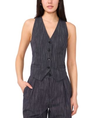 1.STATE Women's Sleeveless Striped Vest - Macy's