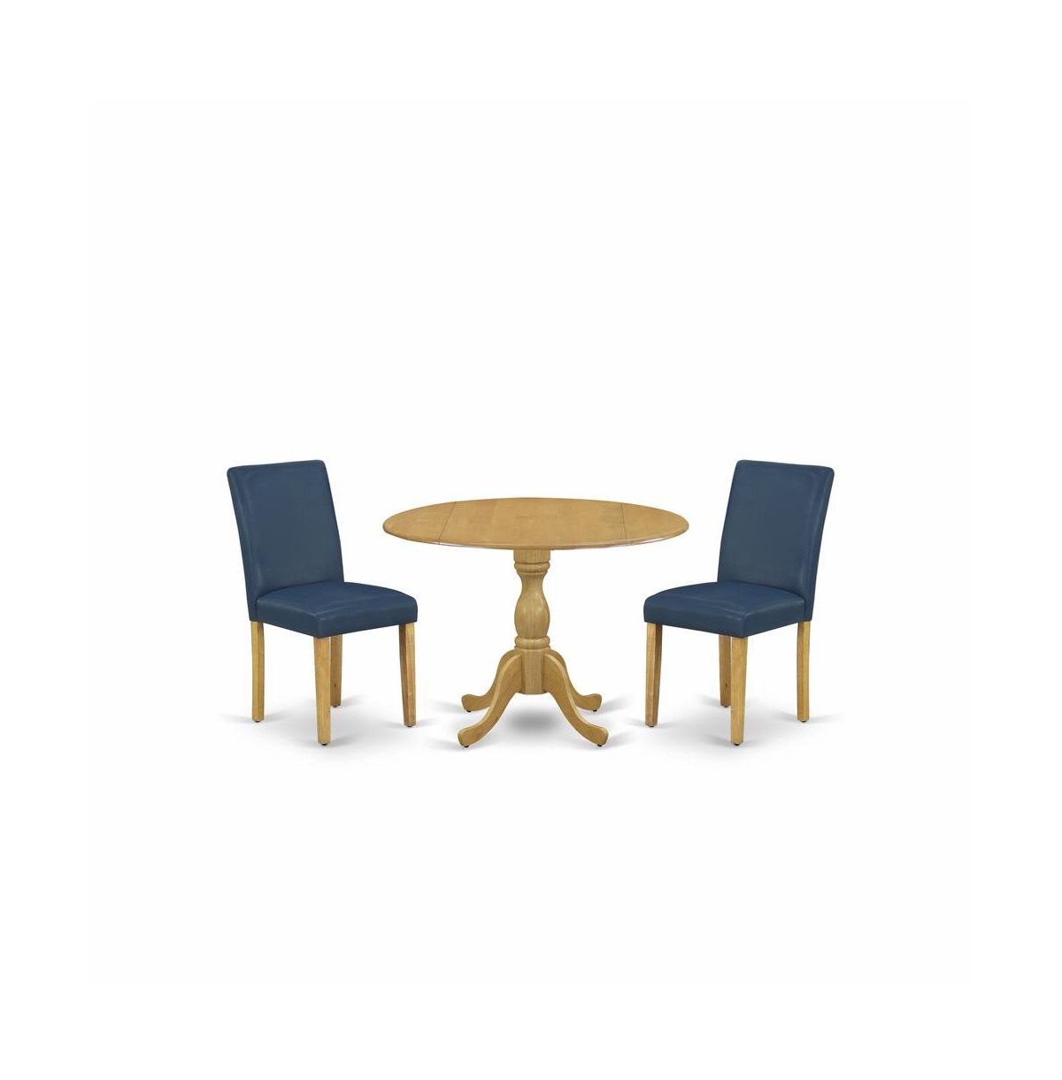 Click here for East West Furniture 3 Piece Kitchen Table Set - Oa... prices