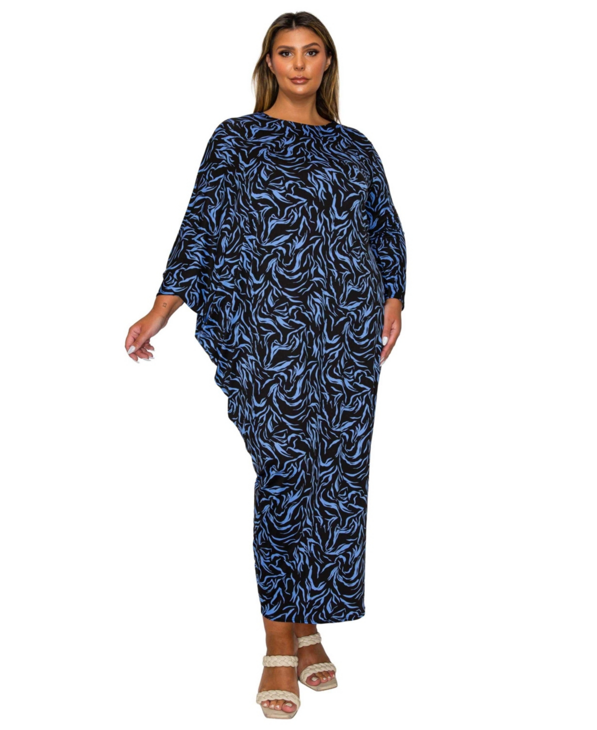 Click here for L I V D Womens Plus Size Jessica Asymmetrical Maxi... prices