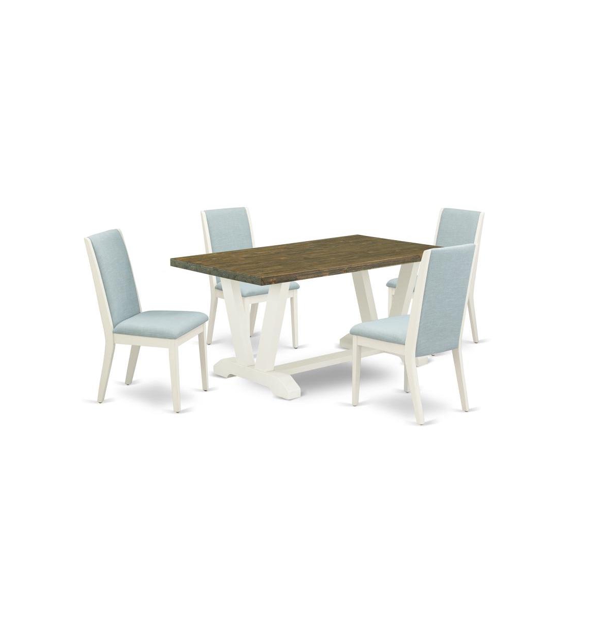 Click here for East West Furniture 5Pc Dining Table set Includes... prices