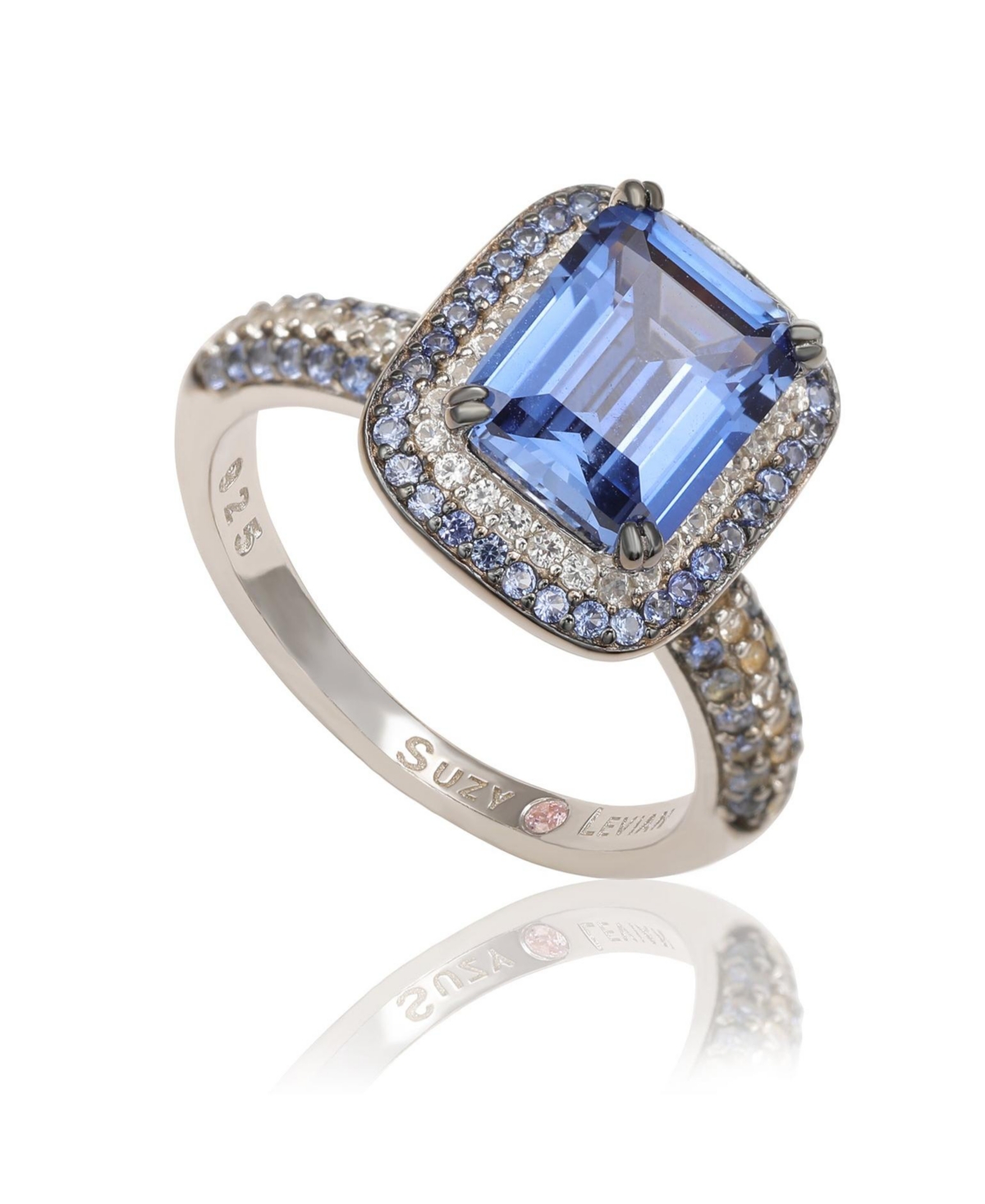 Click here for Suzy Levian Sterling Silver Sapphire and Created W... prices