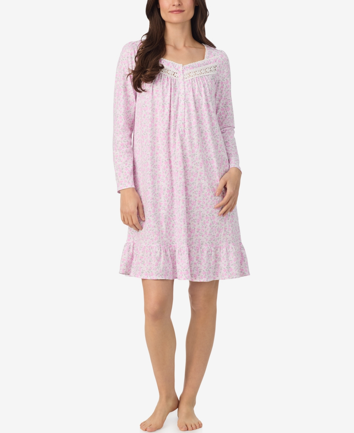 Click here for Eileen West Womens Long Sleeve Short Nightgown - W... prices