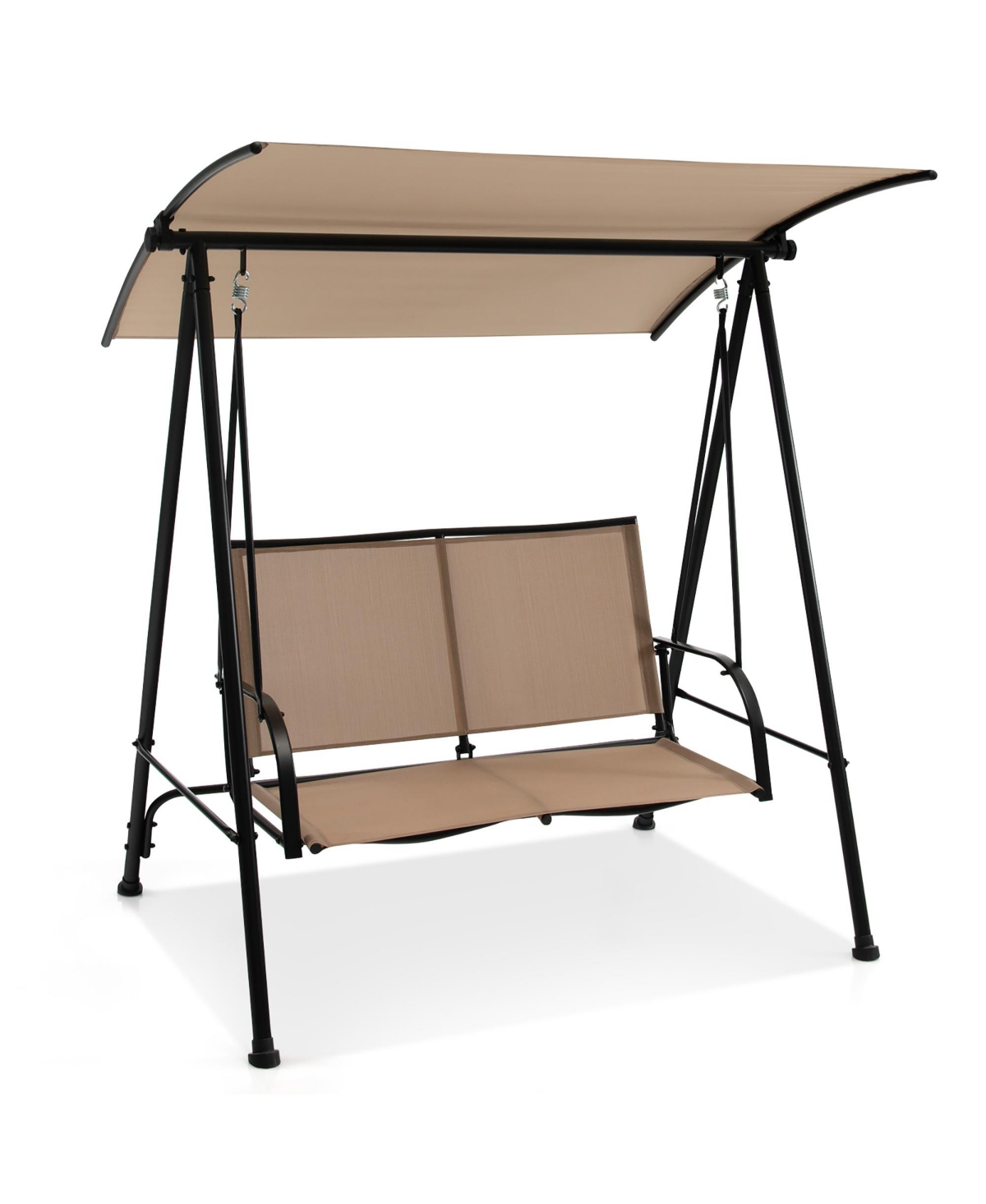 Click here for Gymax 2-Person Patio Swing Seat Swing Bench Canopy... prices