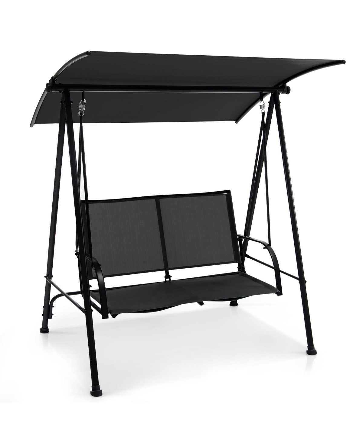 Click here for Gymax 2-Person Patio Swing Seat Swing Bench Canopy... prices