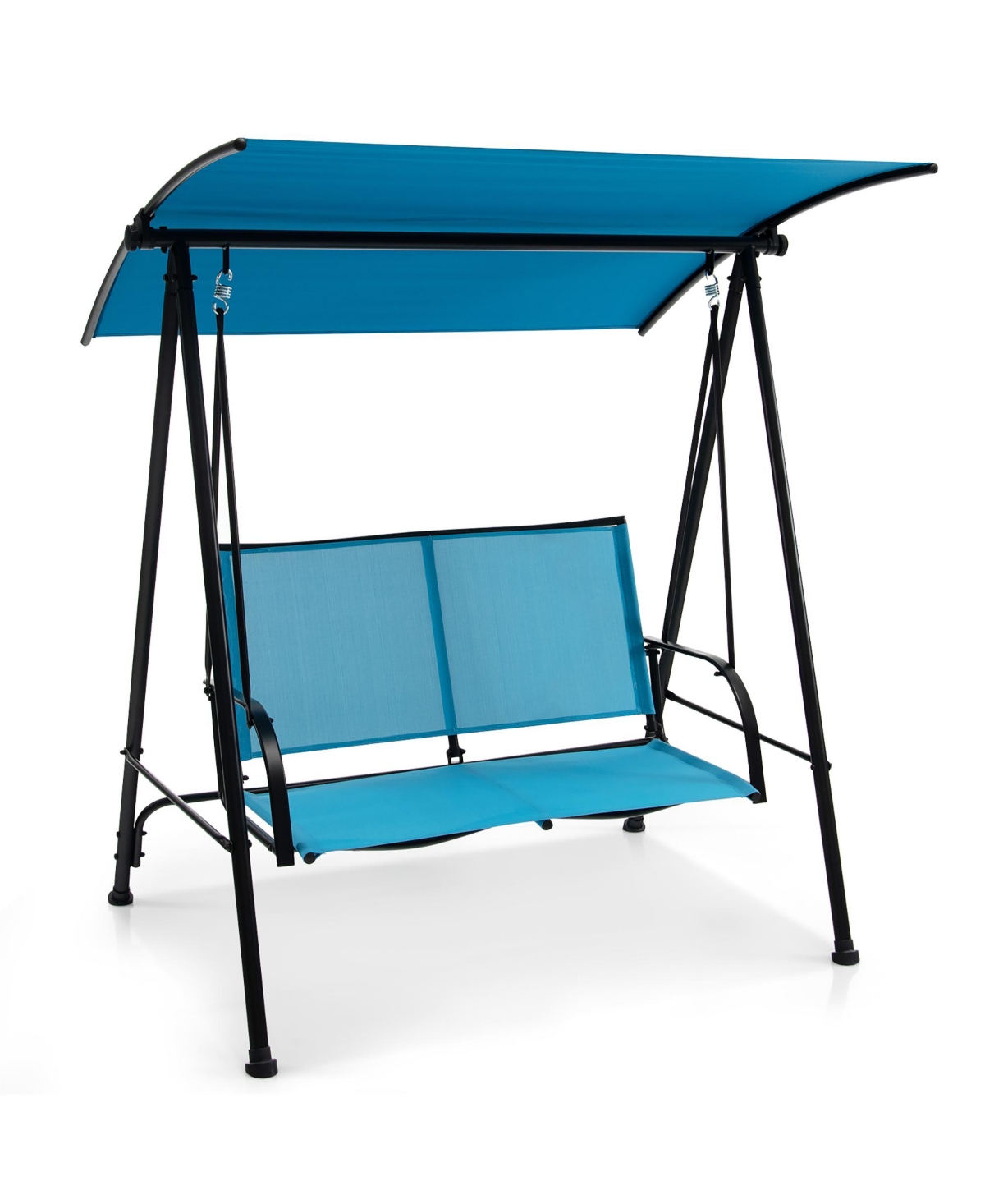 Click here for Gymax 2-Person Patio Swing Seat Swing Bench Canopy... prices