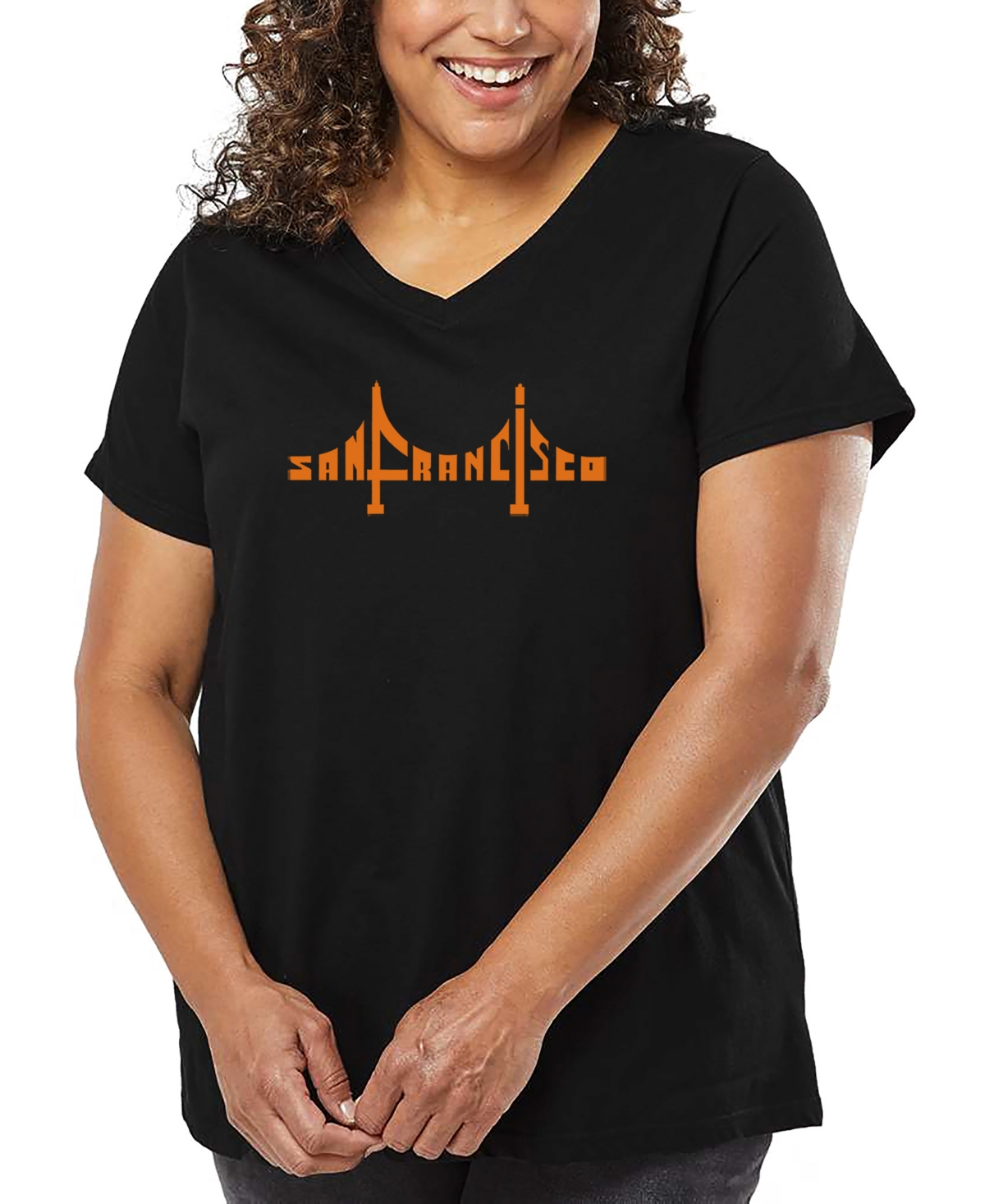 Click here for La Pop Art Plus Size San Francisco Bridge Word Art... prices