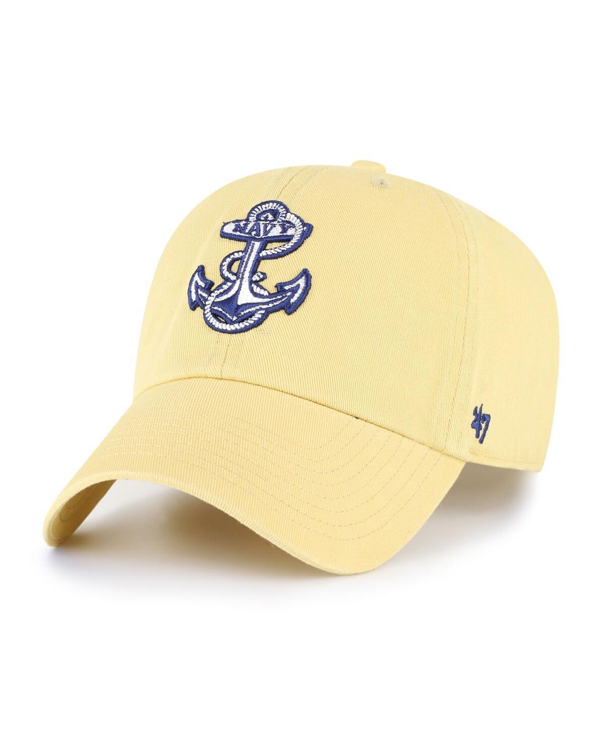 Click here for 47 Brand Mens Light Gold Navy Midshipmen Clean Up... prices