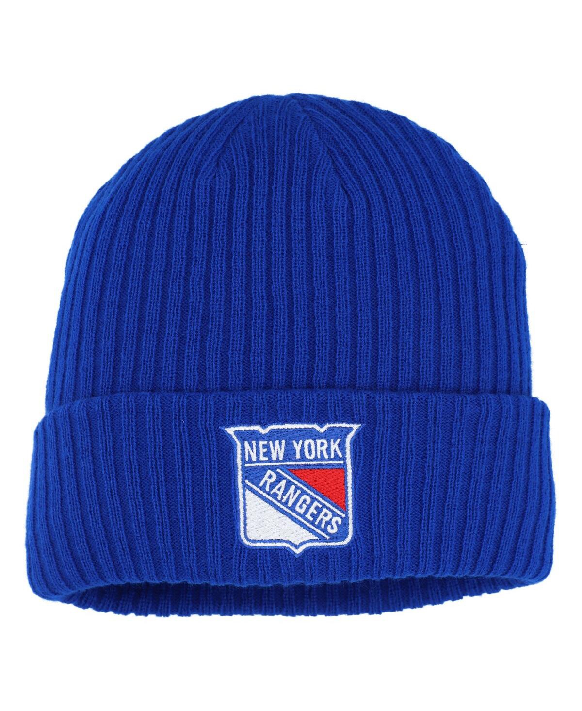 Click here for Fanatics Mens Royal New York Rangers Logo Cuffed K... prices