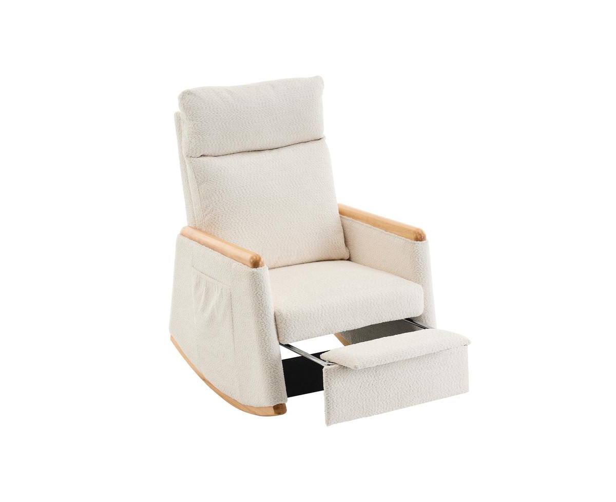 Click here for Casainc Rocking Chair with Footrest High Back Rubb... prices