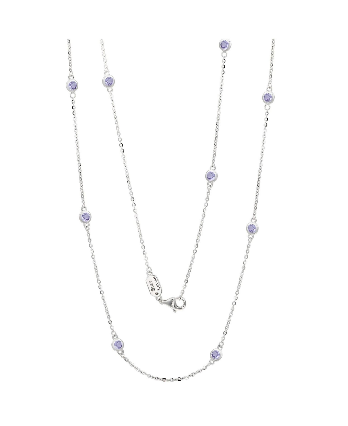 Click here for Suzy Levian 14K Gold 1.50 Cttw Tanzanite Station N... prices
