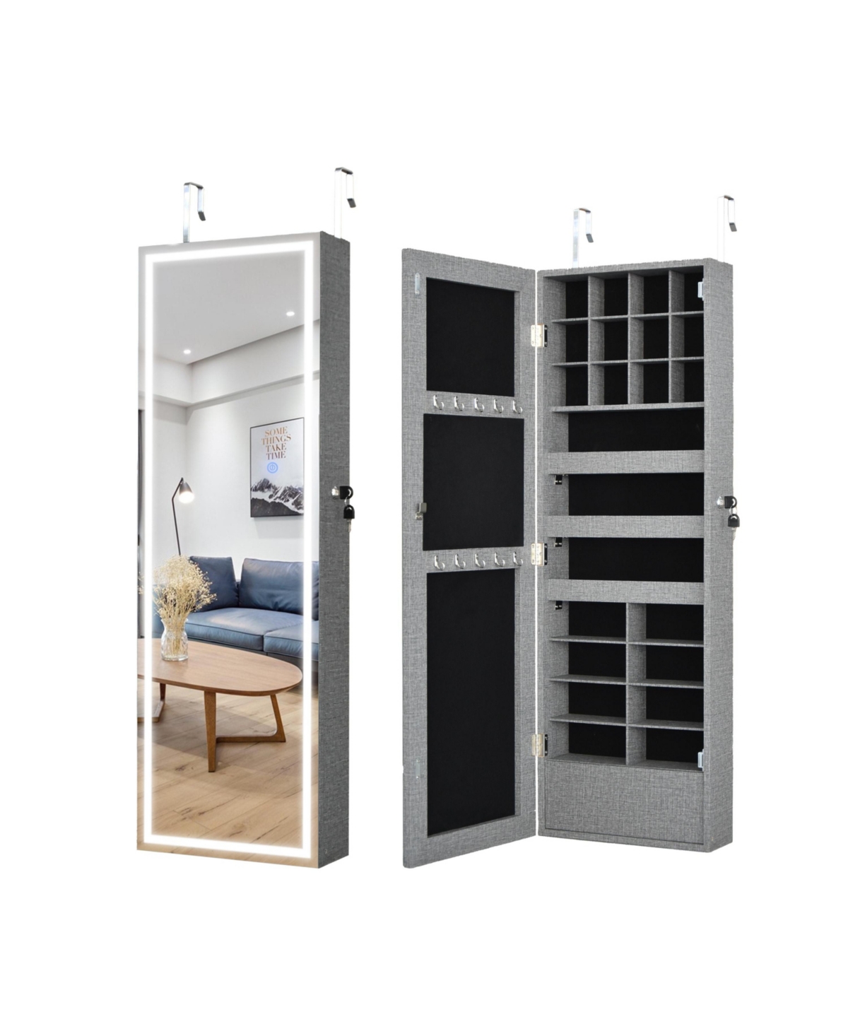 Click here for Casainc Bathroom Storage Mirror Cabinet With Led L... prices