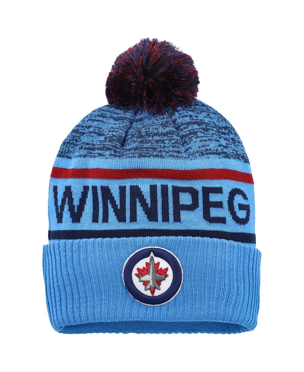 Click here for Fanatics Mens Light Blue/Navy Winnipeg Jets Authen... prices