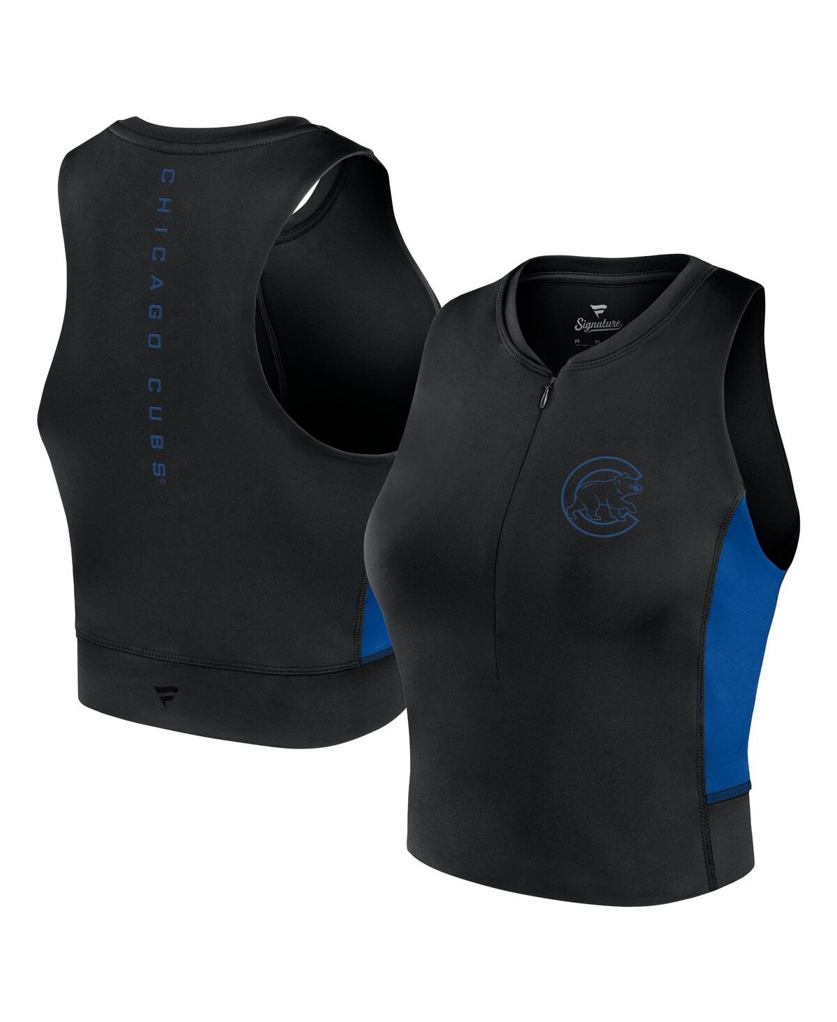 Click here for Fanatics Womens Black Chicago Cubs Studio Half-Zip... prices