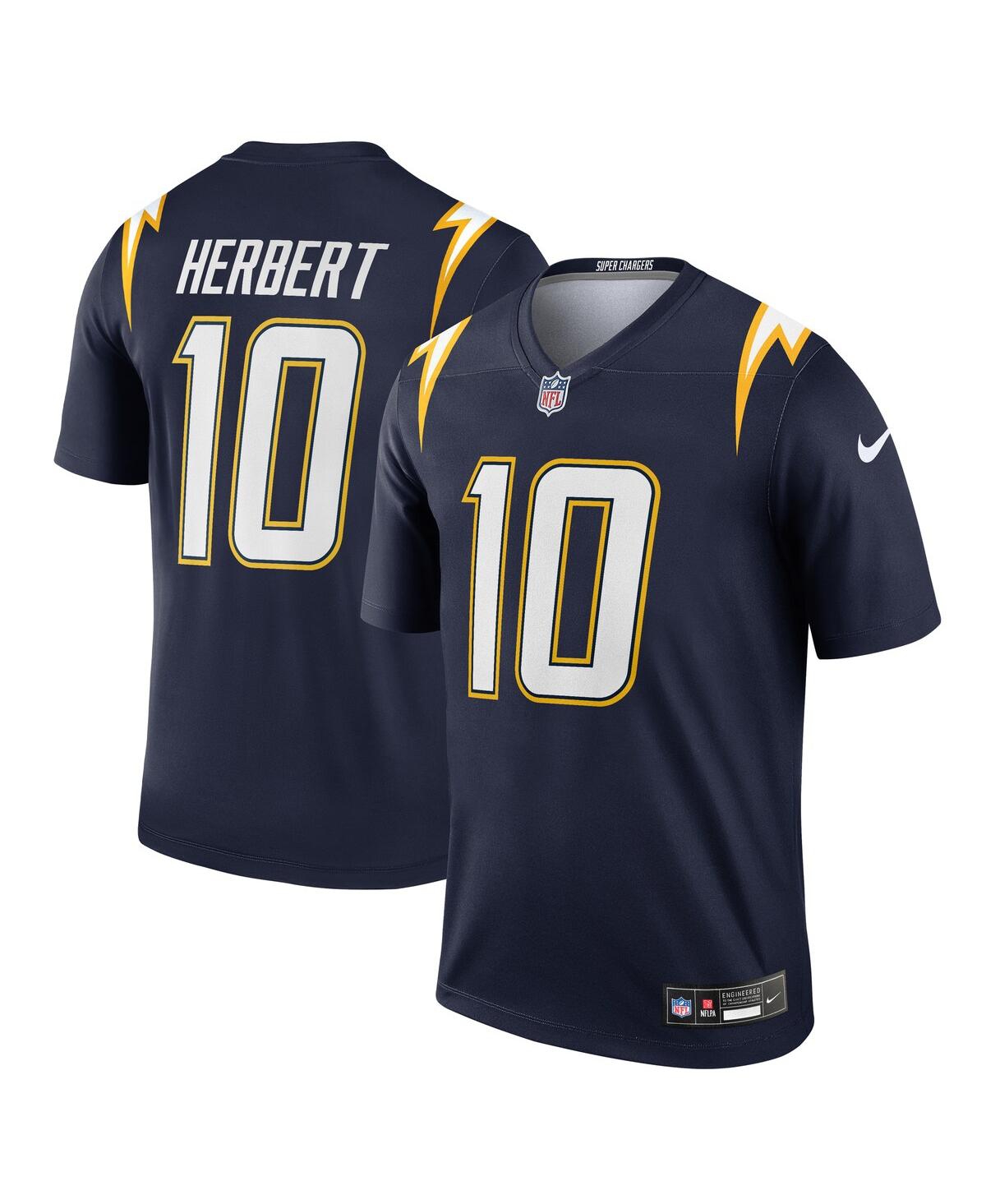 Click here for Nike Mens Justin Herbert Navy Los Angeles Chargers... prices
