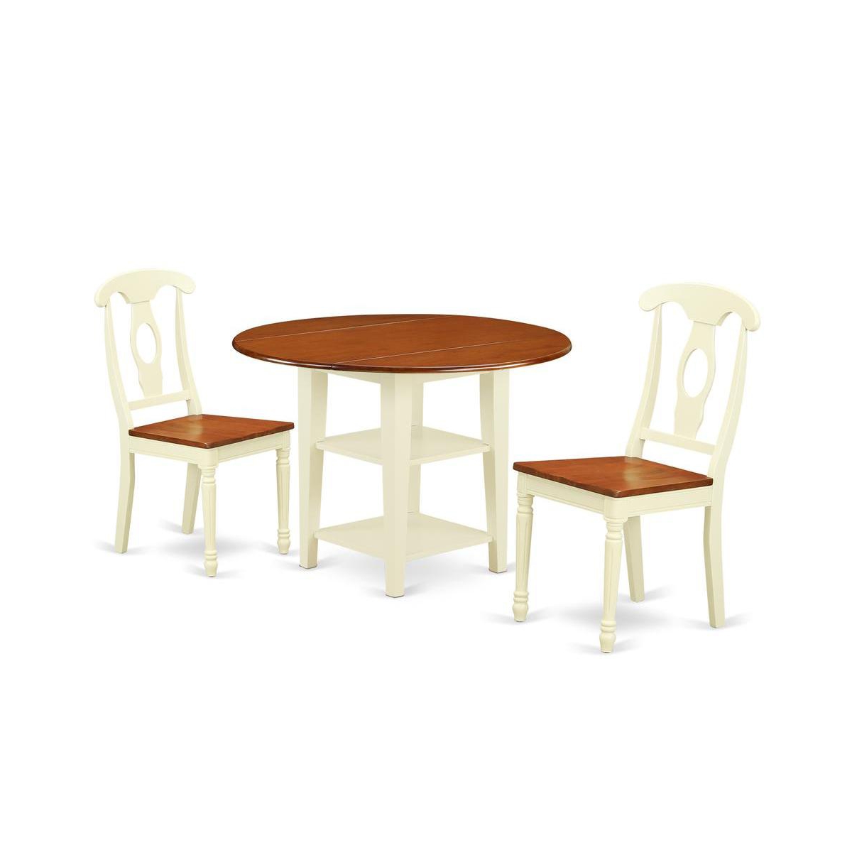 Click here for East West Furniture Dining Room Set Buttermilk & C... prices