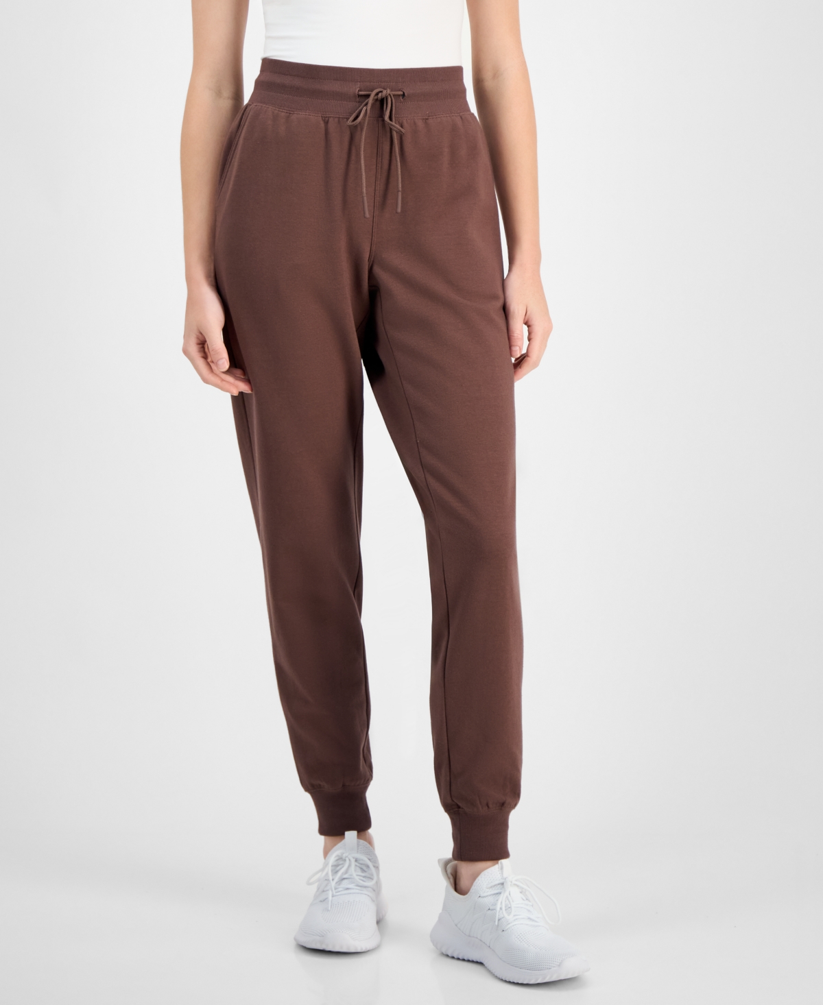 Click here for Id Ideology Womens Relaxed High-Rise Fleece Jogger... prices
