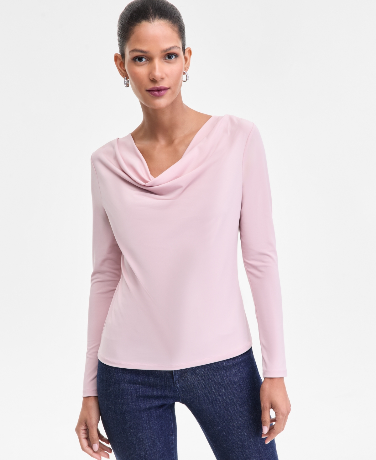 Click here for I.n.c. International Concepts Womens Cowl-Neck Lon... prices