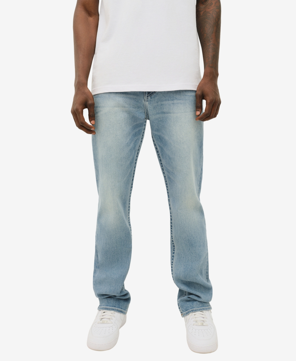 Click here for True Religion Mens Ricky Flap Straight Jeans - Bri... prices