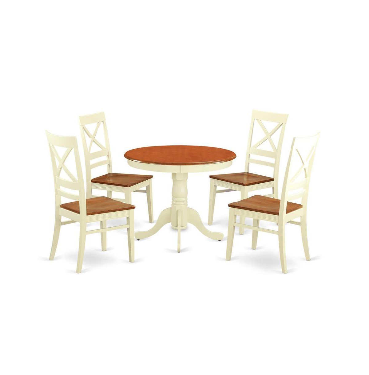 Click here for East West Furniture 5 Pc Table set for 4-Kitchen d... prices