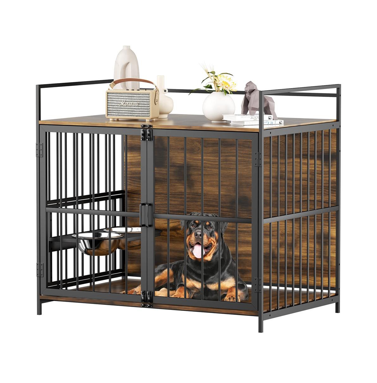 Click here for Aostirmotor 48 in. Furniture Style Large Dog Crate... prices
