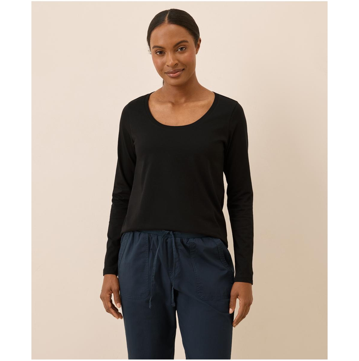Click here for Pact Womens Organic Cotton Softspun Long Sleeve Sc... prices