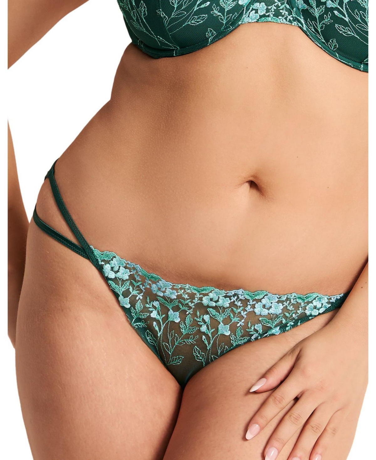 Click here for Adore Me Fern Womens Plus-Size Bikini Panty - Dark... prices