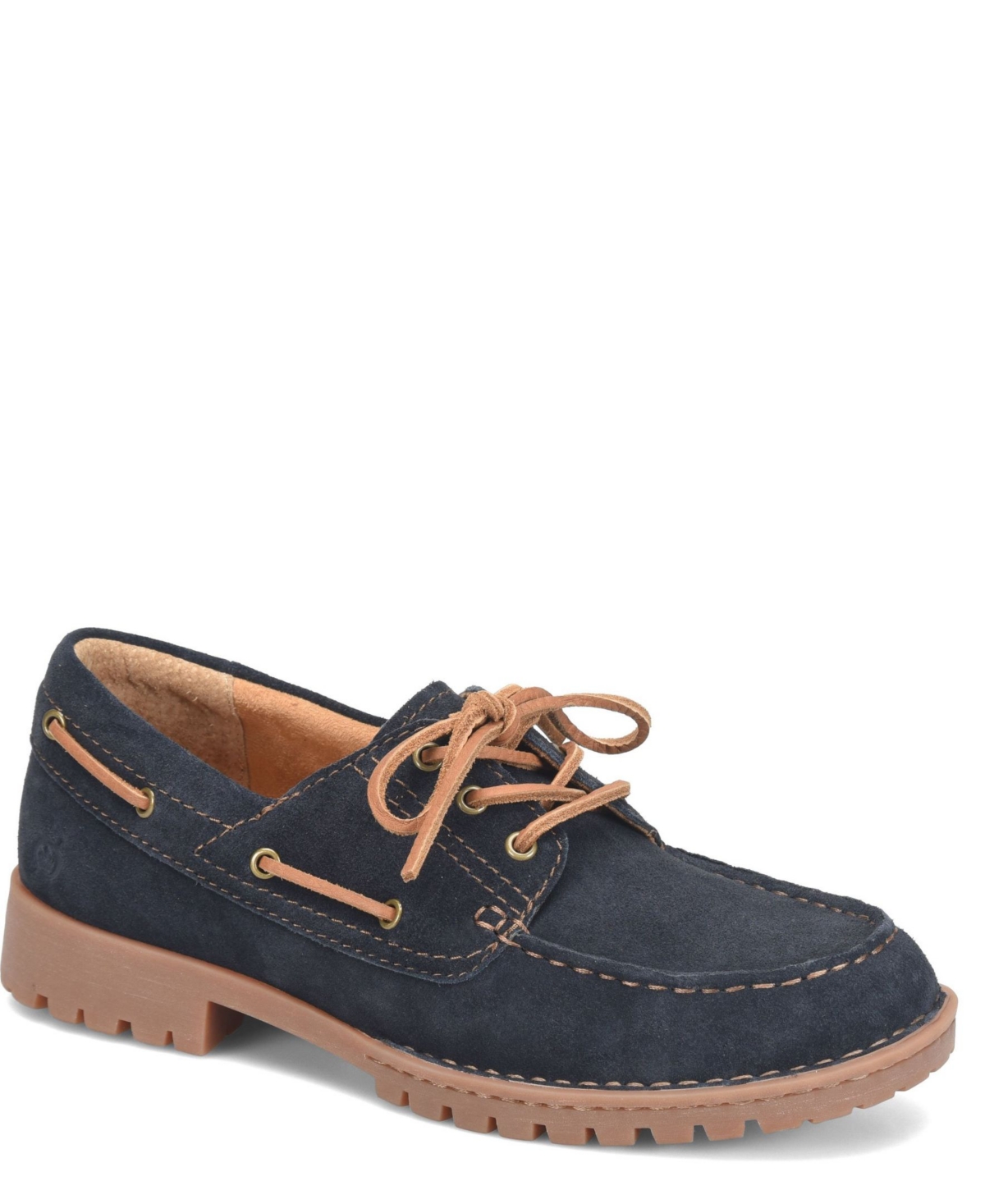Click here for Born Mens Explorer Eye Boat Shoe - Navy prices