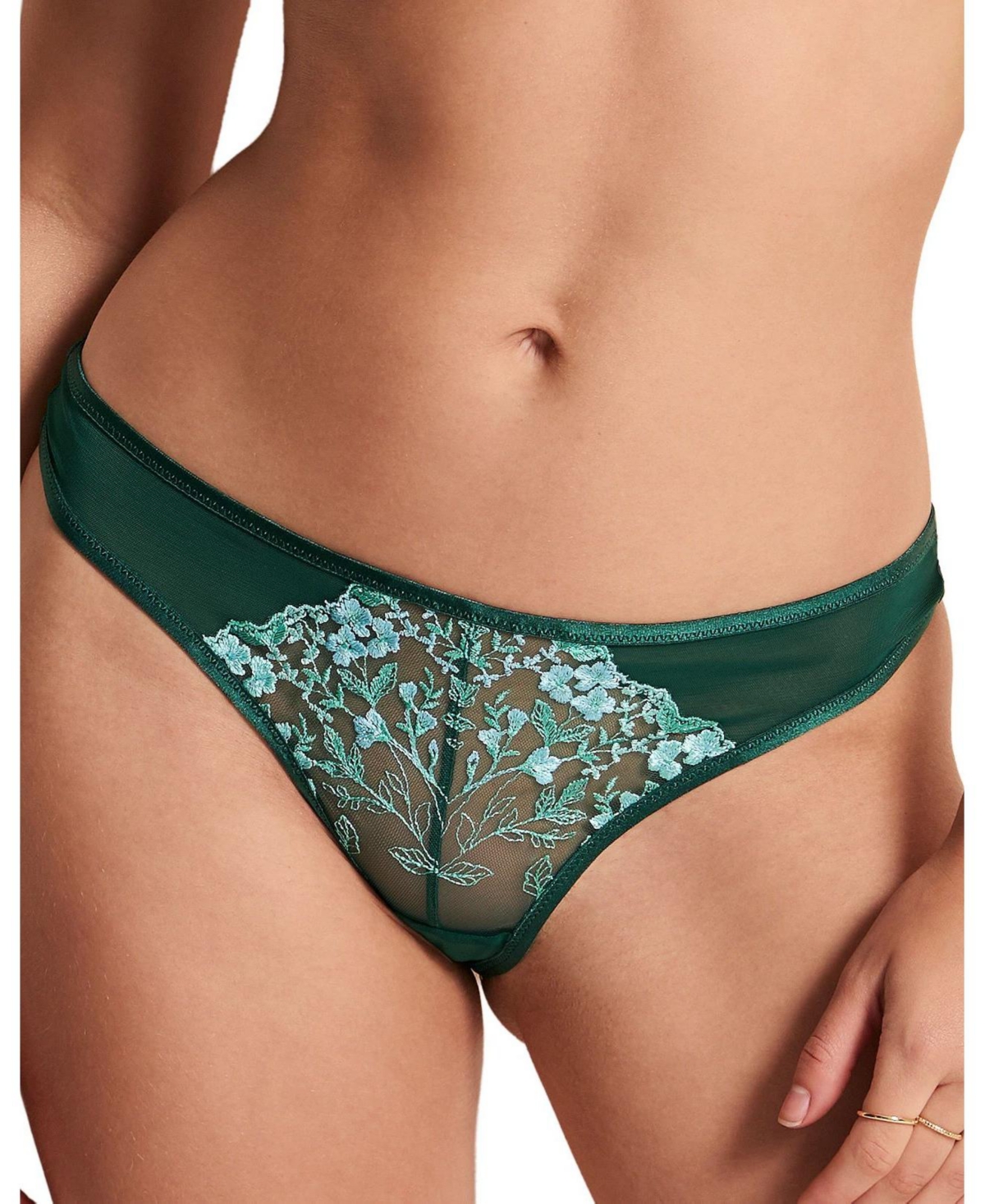 Click here for Adore Me Womens Fern Thong Panty - Dark green prices