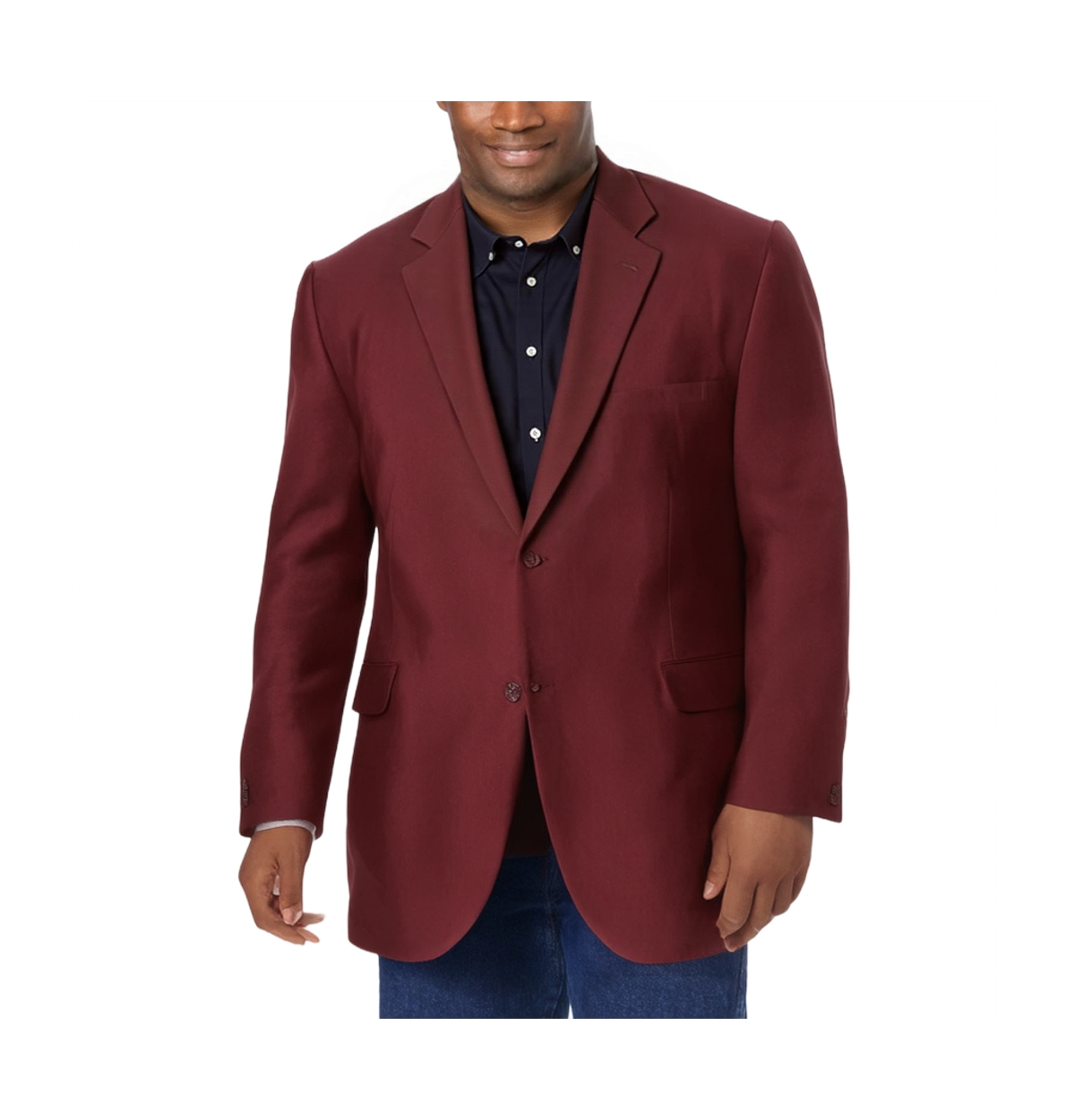Click here for KingSize Mens Big & Tall Microsuede Blazer - Burgu... prices